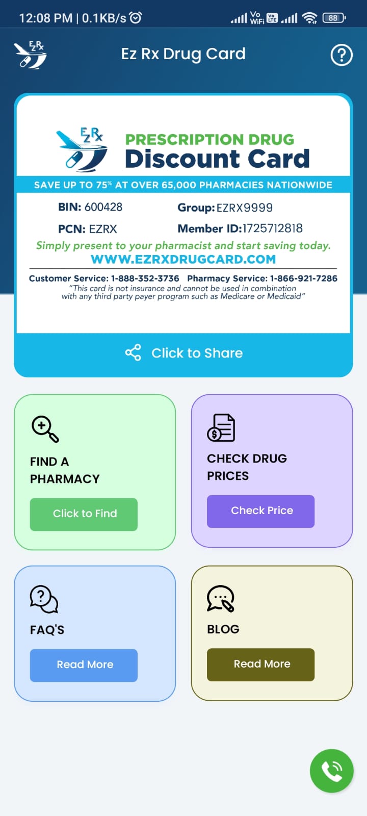 Prescription Discount, Prices & information | EzRx Drug Card